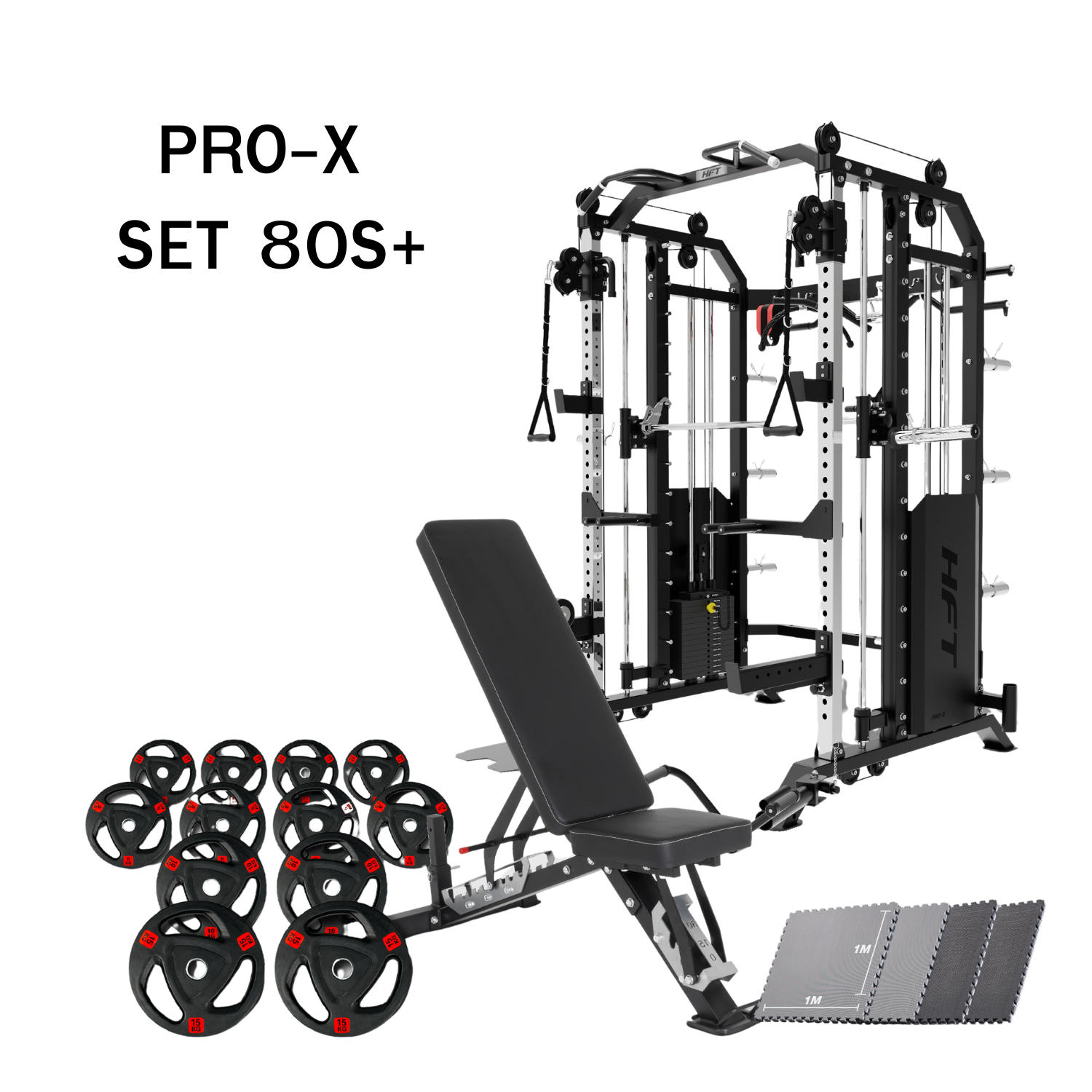Smith Machine สมิธ แมชชีน HFT รุ่น Pro-X Set 80S Plus - Homefittools ...