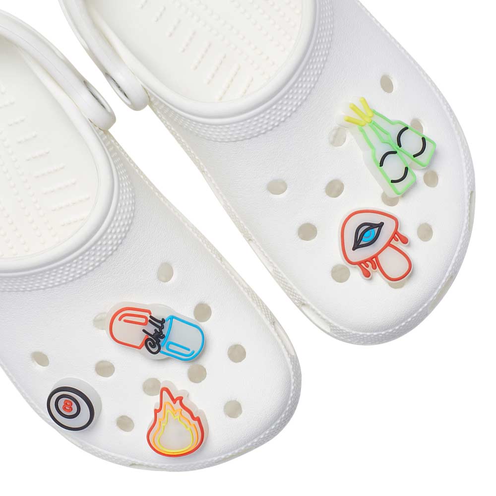 CROCS Jibbitz Lights Up Chill Out 5-Pack ตัวติดรองเท้า | การันตีของแท้ 100%