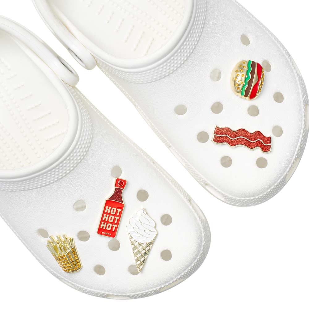 CROCS Jibbitz Gold Spicy Combo 5-Pack Shoes Charm | SUPERSPORTS