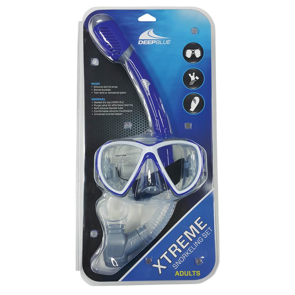 Deep Blue Orca Snorkeling Set Blue | SUPERSPORTS