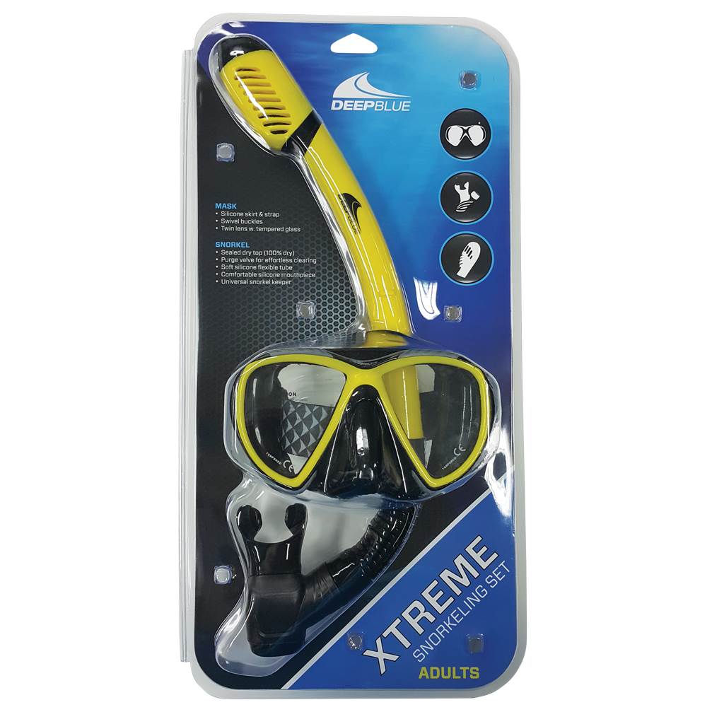 Deep Blue Orca Snorkeling Set Yellow | SUPERSPORTS
