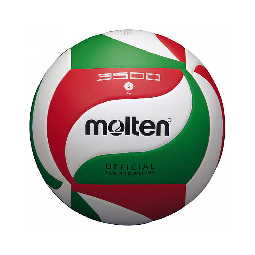 15% OFF on MOLTEN วอลเล่ย์บอล V5M3500 เบอร์ 5 สีขาว/แดง/เขียว | SUPERSPORTS