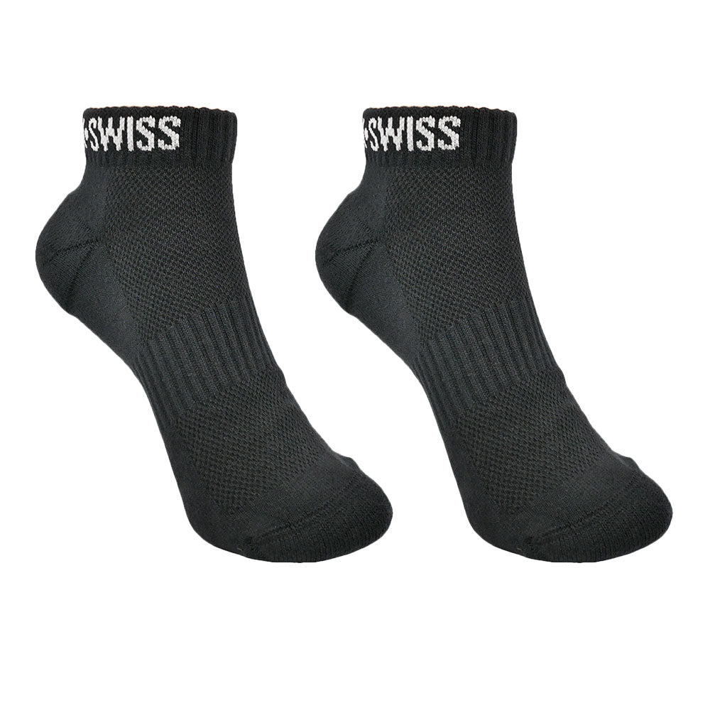 K-SWISS Low-Cut Black ถุงเท้าผู้ใหญ่ | การันตีของแท้ 100%