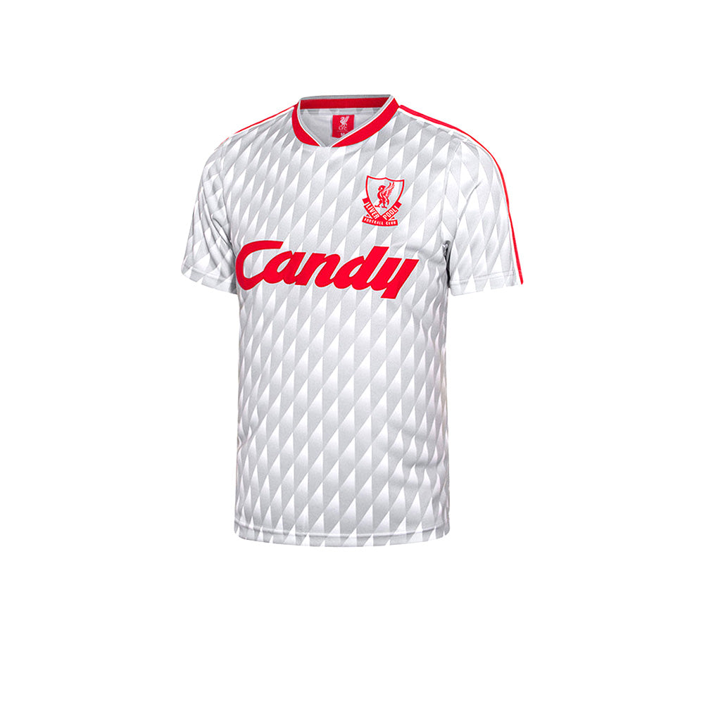LFC เสื้อย้อนยุคผู้ชายทีมลิเวอร์พูล Retro Candy ชุดเยือน 1989/90 | กา ...
