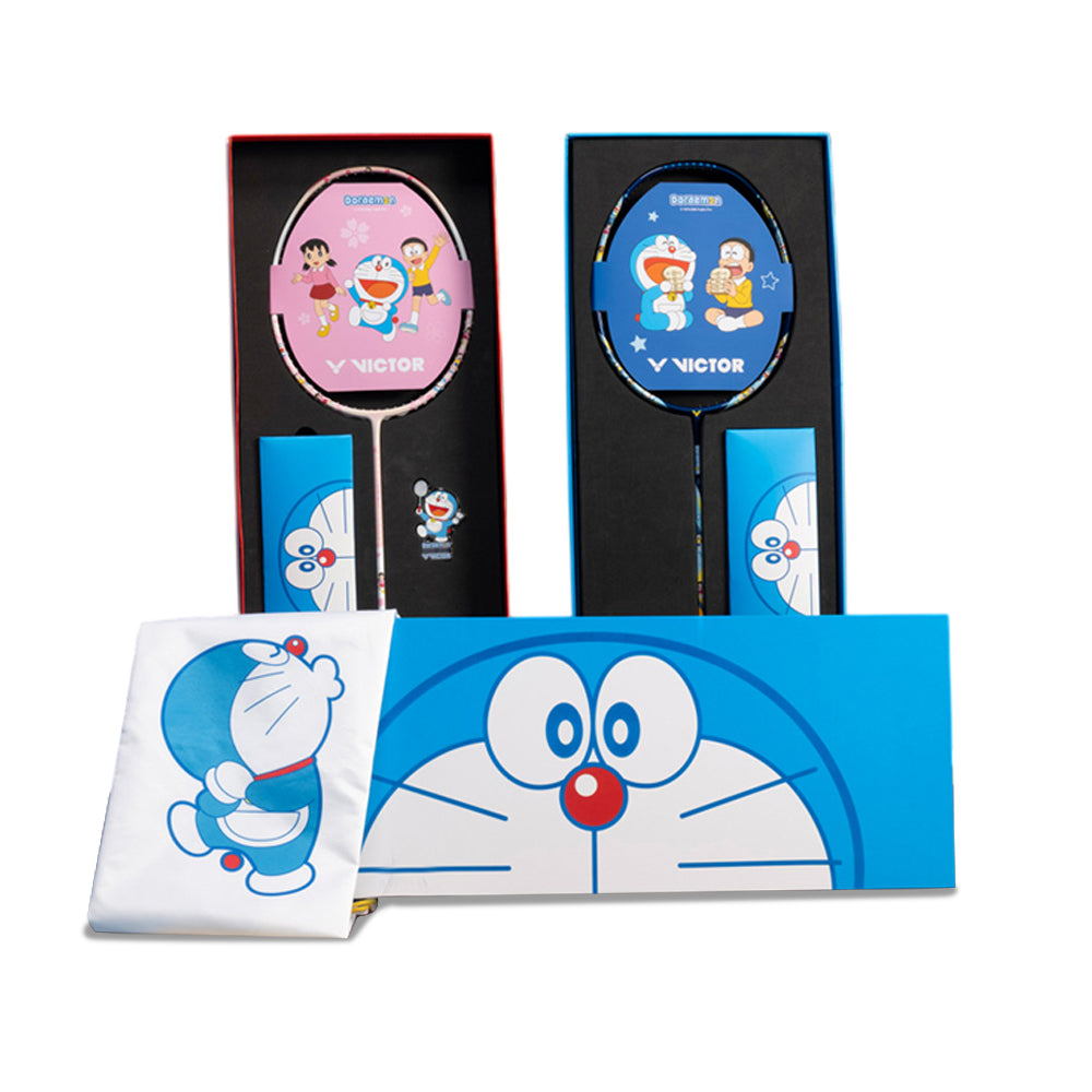 VICTOR X Doraemon Gift Box Set Badminton Racket (2 Pack) | SUPERSPORTS