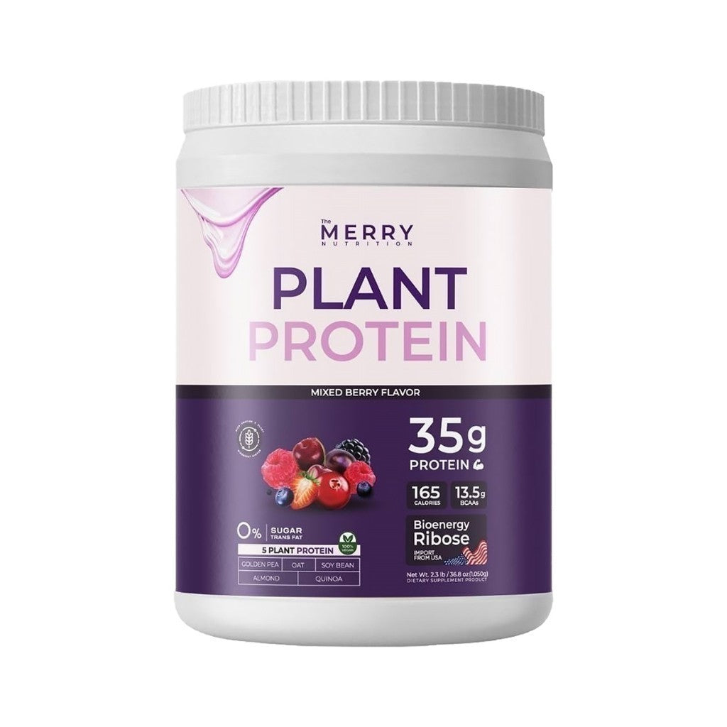 The Merry Plant Protein Mixed Berries 1050g. เดอะเมอร์รี่แพลนท์โปรตีนม ...