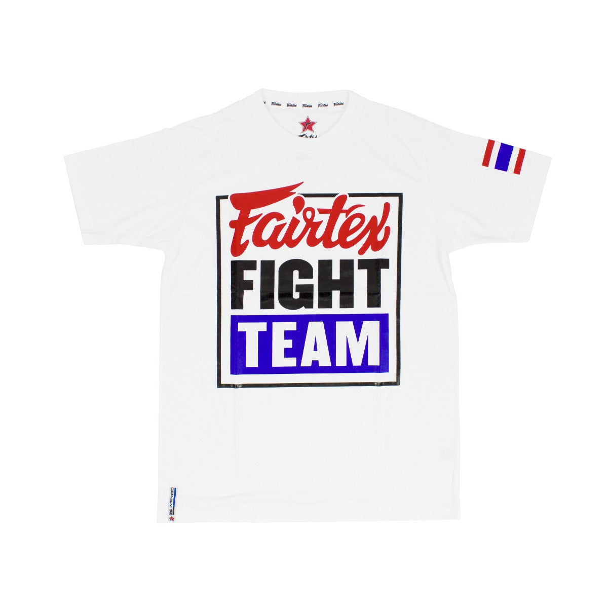 Fairtex T-Shirt "Fairtex Fight Team" - White/Blue | SUPERSPORTS